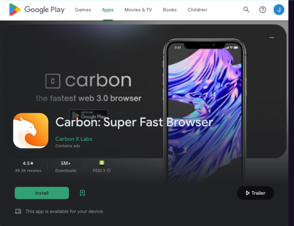 Revenue & Metrics - Carbon Mobile Browser